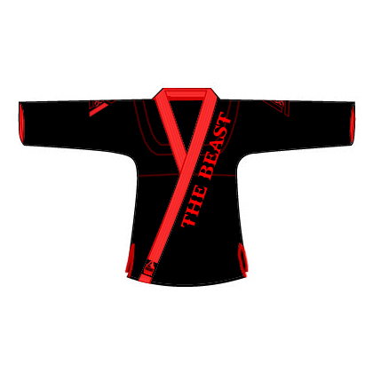 The Beast BJJ Gi Black/Red – Ossome Jiu Jitsu